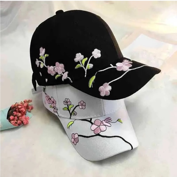 bebe | Accessories | Embroidered Bebe Floral Cap | Poshmark